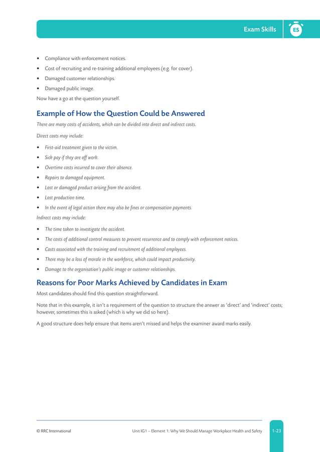 NEBOSH Unit IG1 | PDF | Medical Health