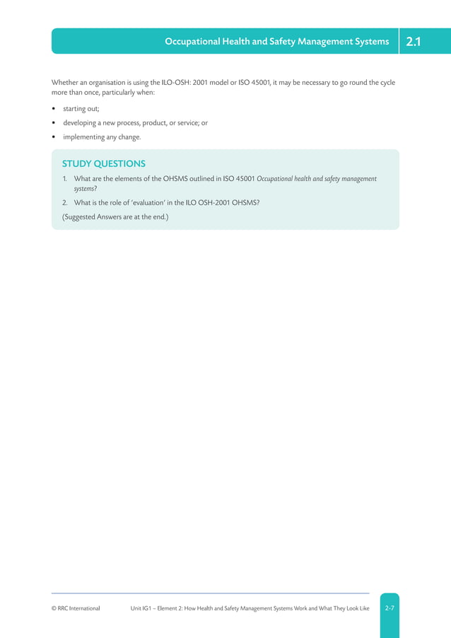 NEBOSH Unit IG1 | PDF