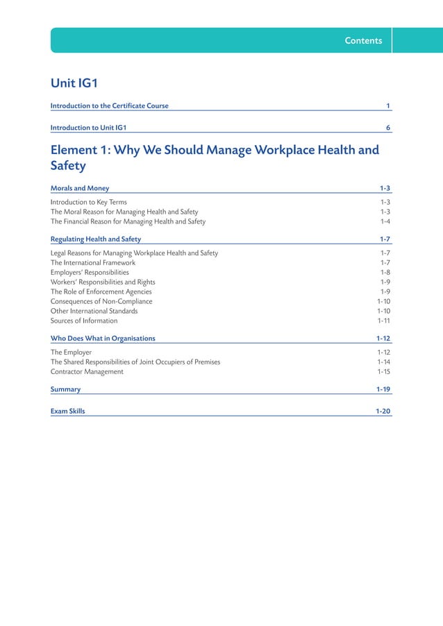 NEBOSH Unit IG1 | PDF | Medical Health