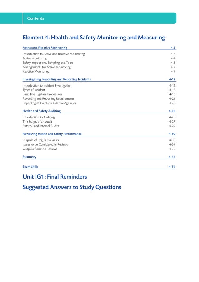 NEBOSH Unit IG1 | PDF | Medical Health