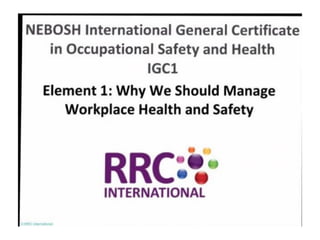 NEBOSH International General Certificate | PPT