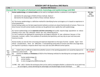 Nebosh International Diploma Unit B Question Matrix | PDF