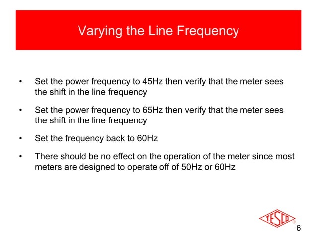 Simulating Real World Metering Conditions | PPT