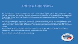 Nebraska State Records | PPTX