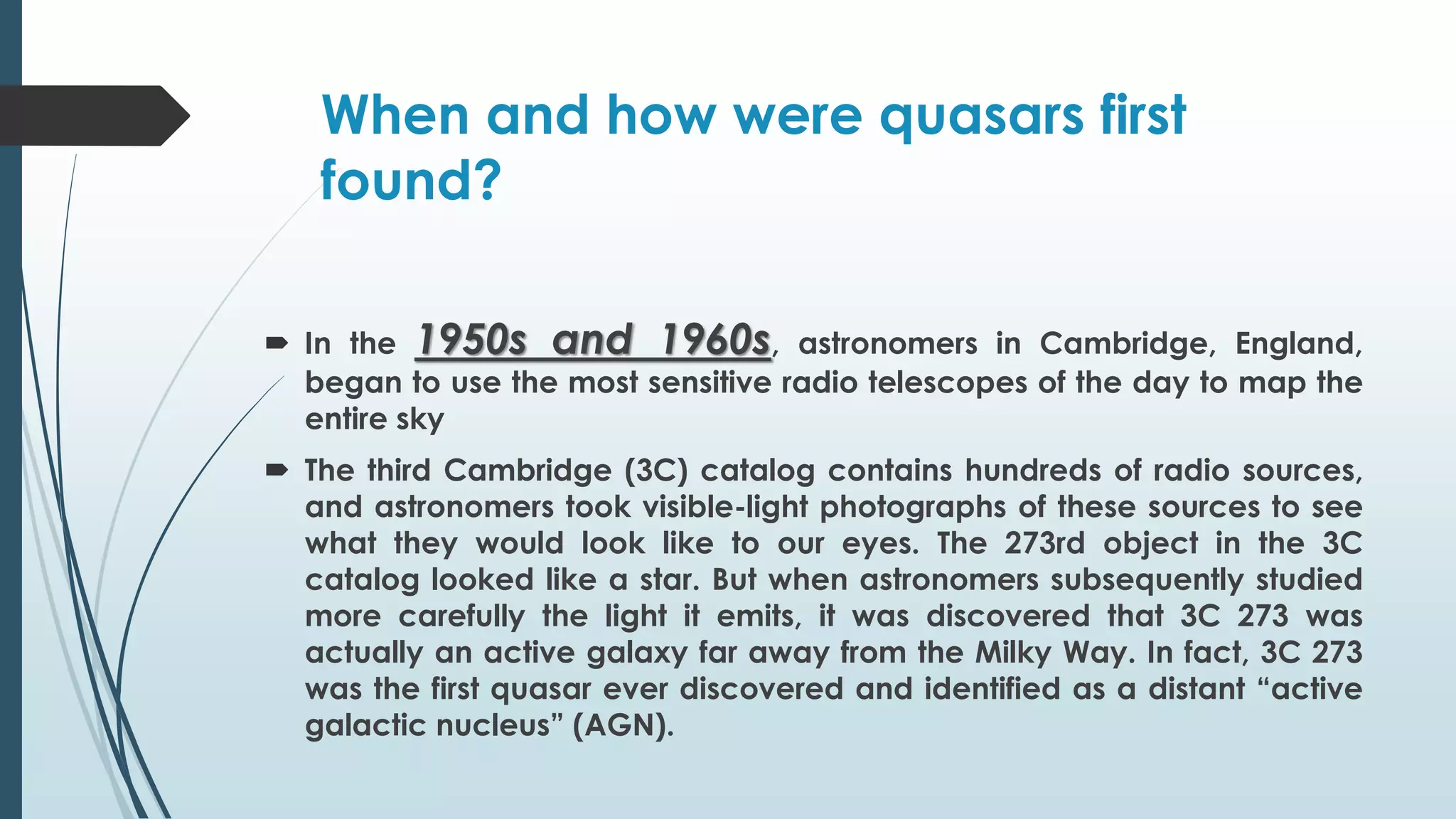 Nebulae, quasars, | PPTX