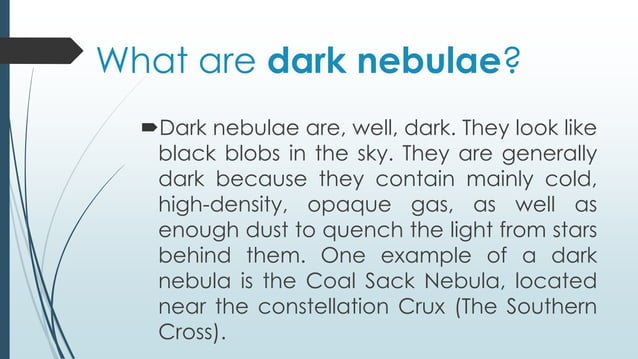 Nebulae, quasars, | PPTX