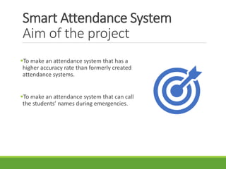 Smart Sensors, Smart Attendance System IDM15 | PPT