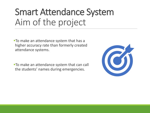 Smart Sensors, Smart Attendance System IDM15 | PPT