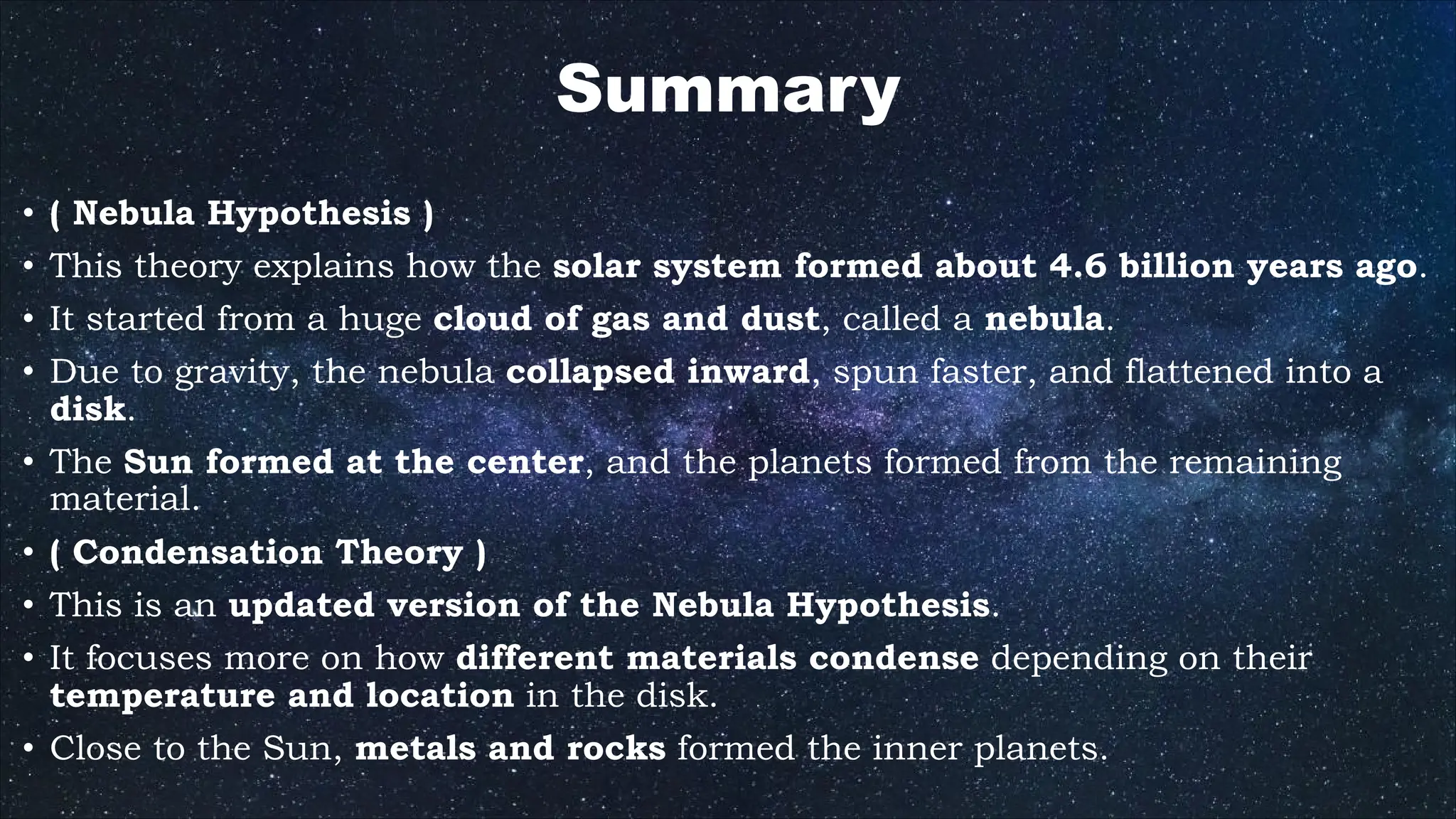 Nebula Hypothesis And Condensation Theory [Autosaved].pdf