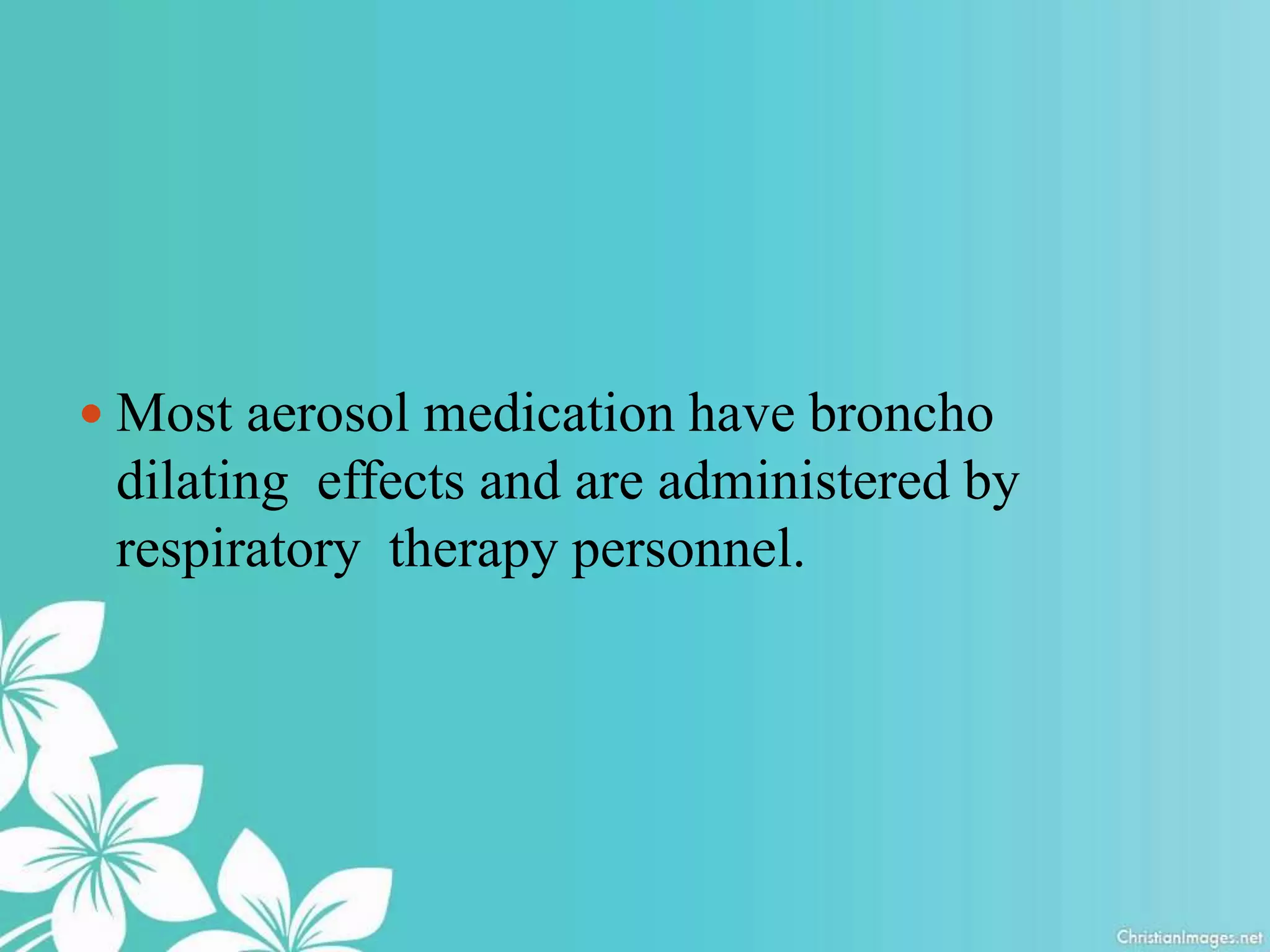 Nebulization Pptx Lung And Respiratory Health Diseases And Conditions