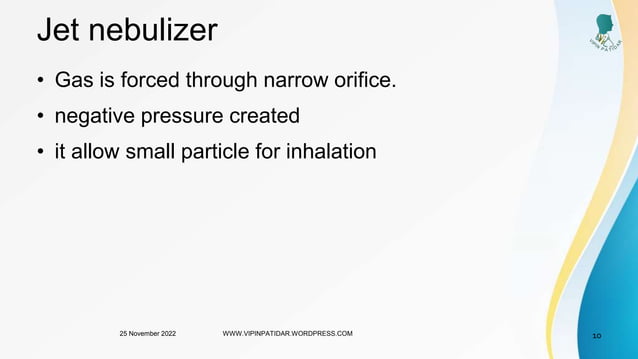 Nebulization | PPTX | Lung and Respiratory Health | Diseases and Conditions