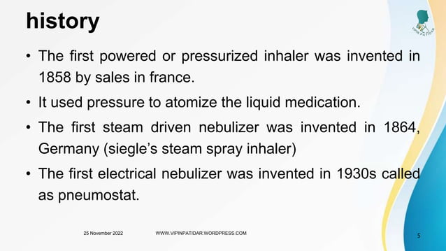 Nebulization | PPTX | Lung and Respiratory Health | Diseases and Conditions