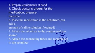 Nebulization ppt by jasmin joseph | PPTX