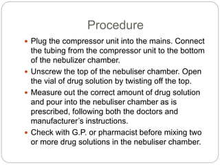 Nebulization procedure | PPTX