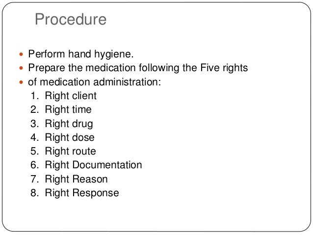 Nebulization procedure