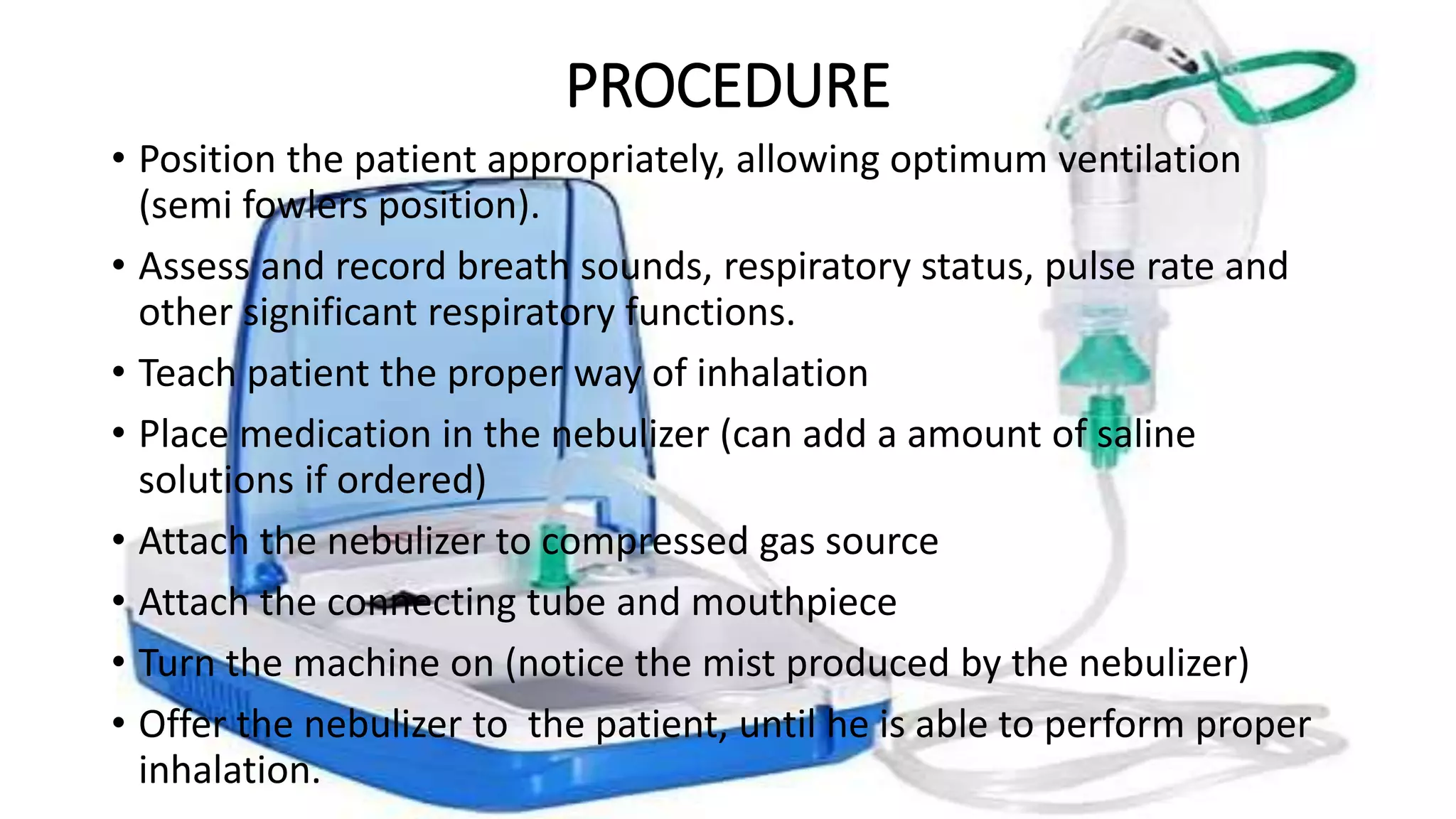 Nebulizer- Uses and Maintenance | PPTX