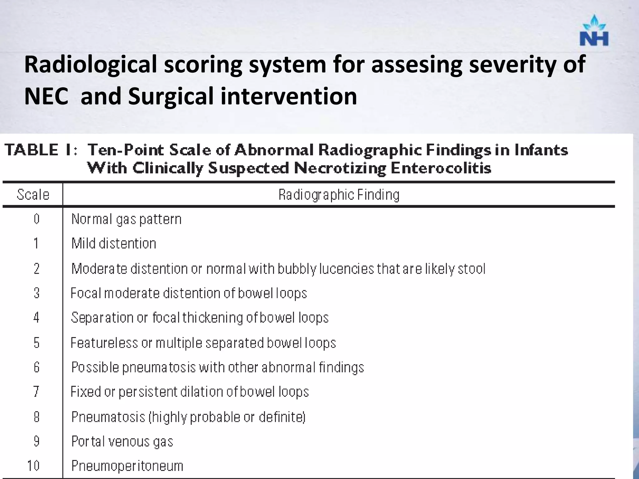 Necrotizing enterocolitis(NEC) | PPTX