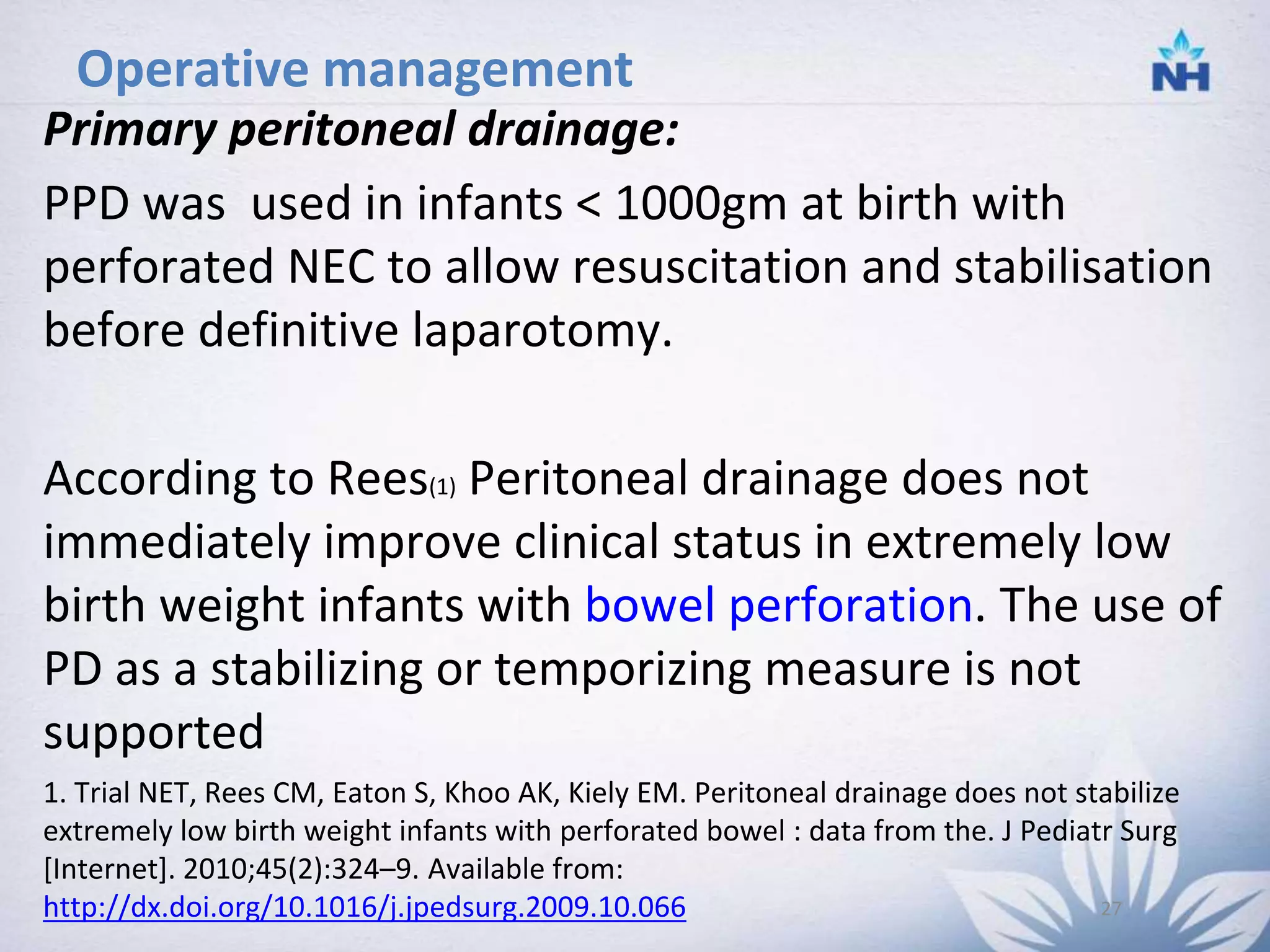 Necrotizing enterocolitis(NEC) | PPTX
