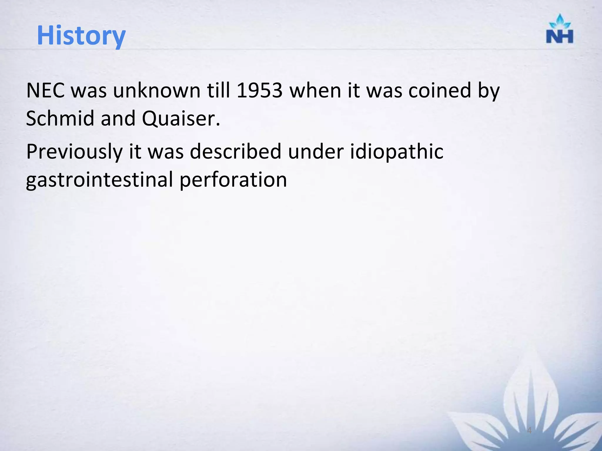 Necrotizing enterocolitis(NEC) | PPTX