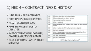 NEC - Powerpoint introduction to the contract | PPTX