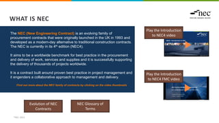NEC4 Toolkit presentation for contractss | PPTX | Construction Industry ...