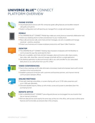 NEC UNIVERGE BLUE CONNECT - Brochure | PDF