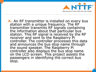 RASPBERRY PI SPEAKING BUS STOP REMINDER- Copy.pptx