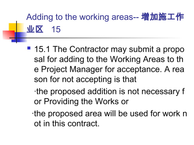 NEC contract major and crucial clauses explanation | PPT