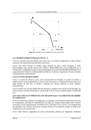 Nec2011 cap4-estructuras de hormigon armado-2013 | PDF