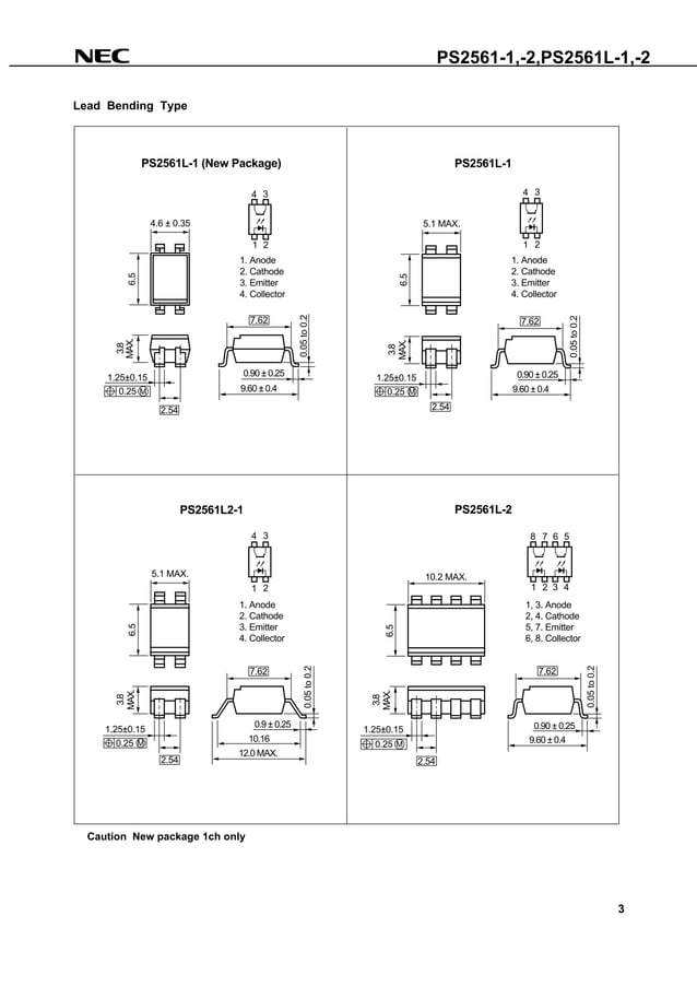 Original Opto NEC2561 PS2561 2561 DIP-4 New | PDF