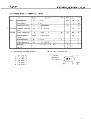 Original Opto NEC2561 PS2561 2561 DIP-4 New | PDF