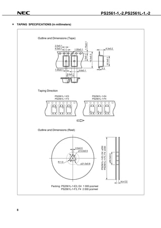 Original Opto NEC2561 PS2561 2561 DIP-4 New | PDF