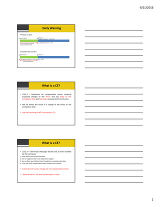 NEC3 compensation events | PDF