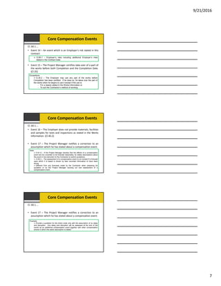 NEC3 compensation events | PDF