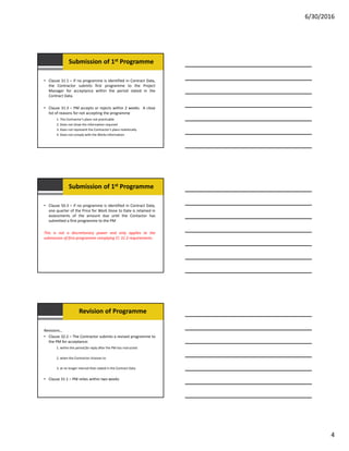 NEC3 programme | PDF