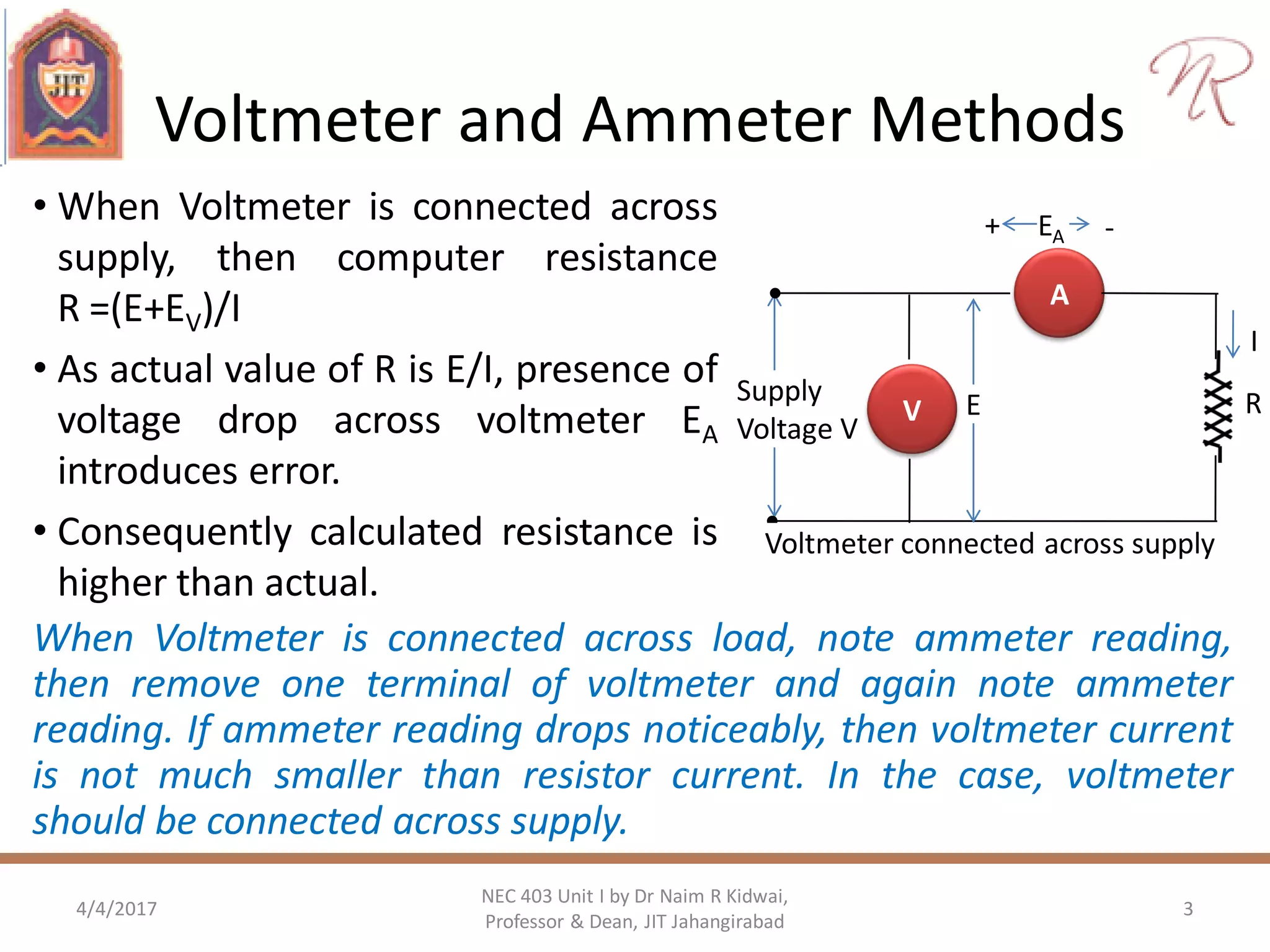 Resistance measurement; DC bridges | PPT