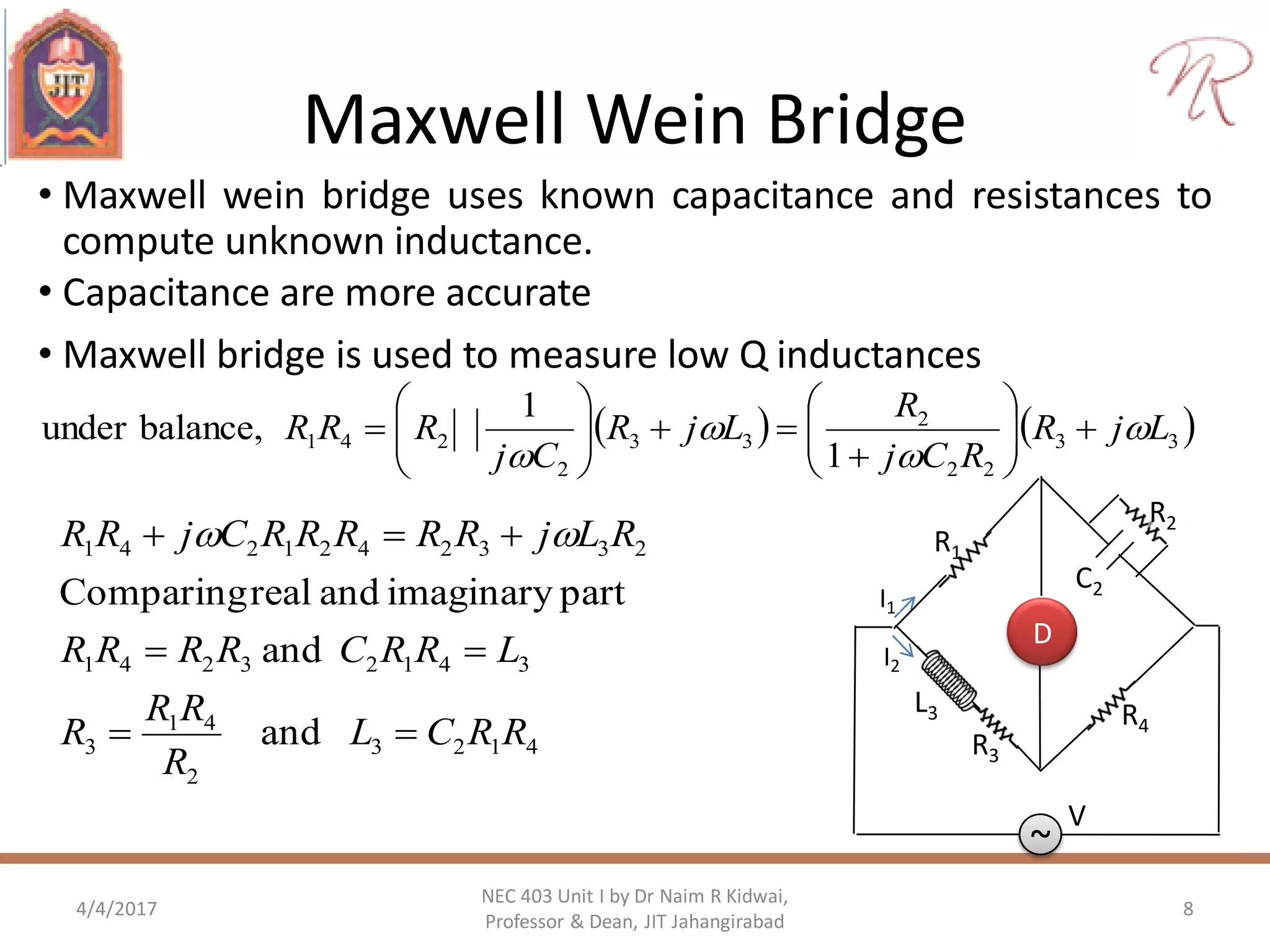 AC bridges: Inductance and Capacitance measurement | PDF