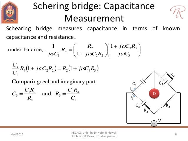AC bridges: Inductance and Capacitance measurement