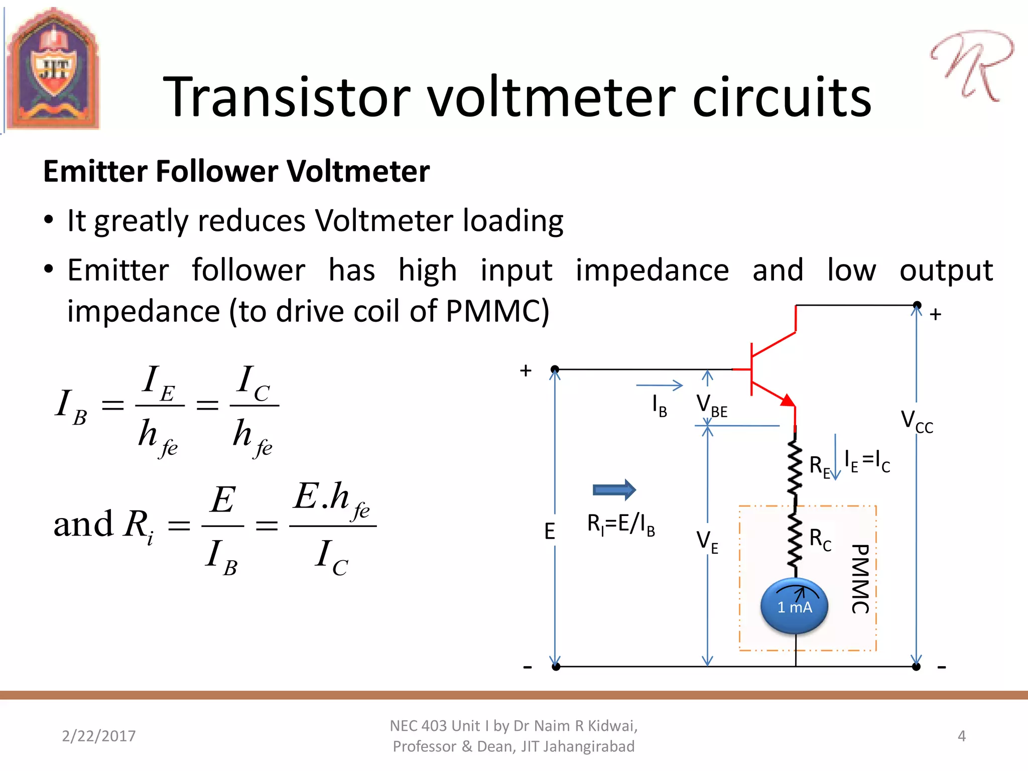 Electronic DC Voltmeter using PMMC | PDF