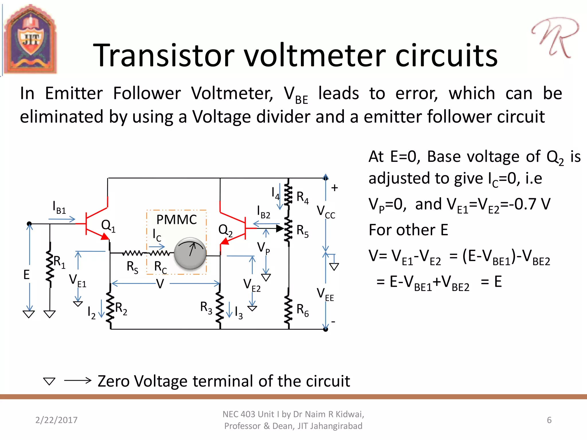 Electronic DC Voltmeter using PMMC | PDF