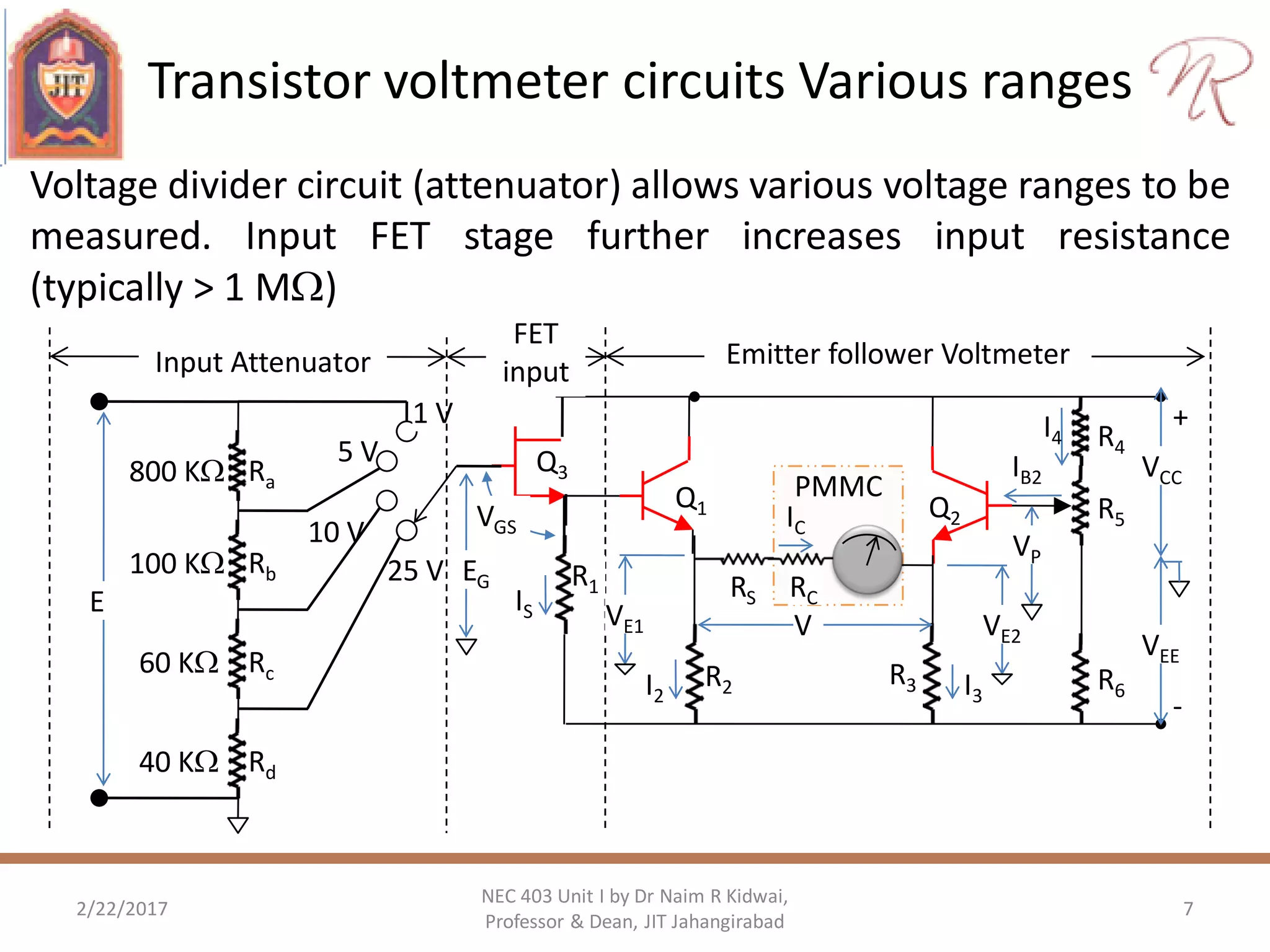 Electronic DC Voltmeter using PMMC | PDF