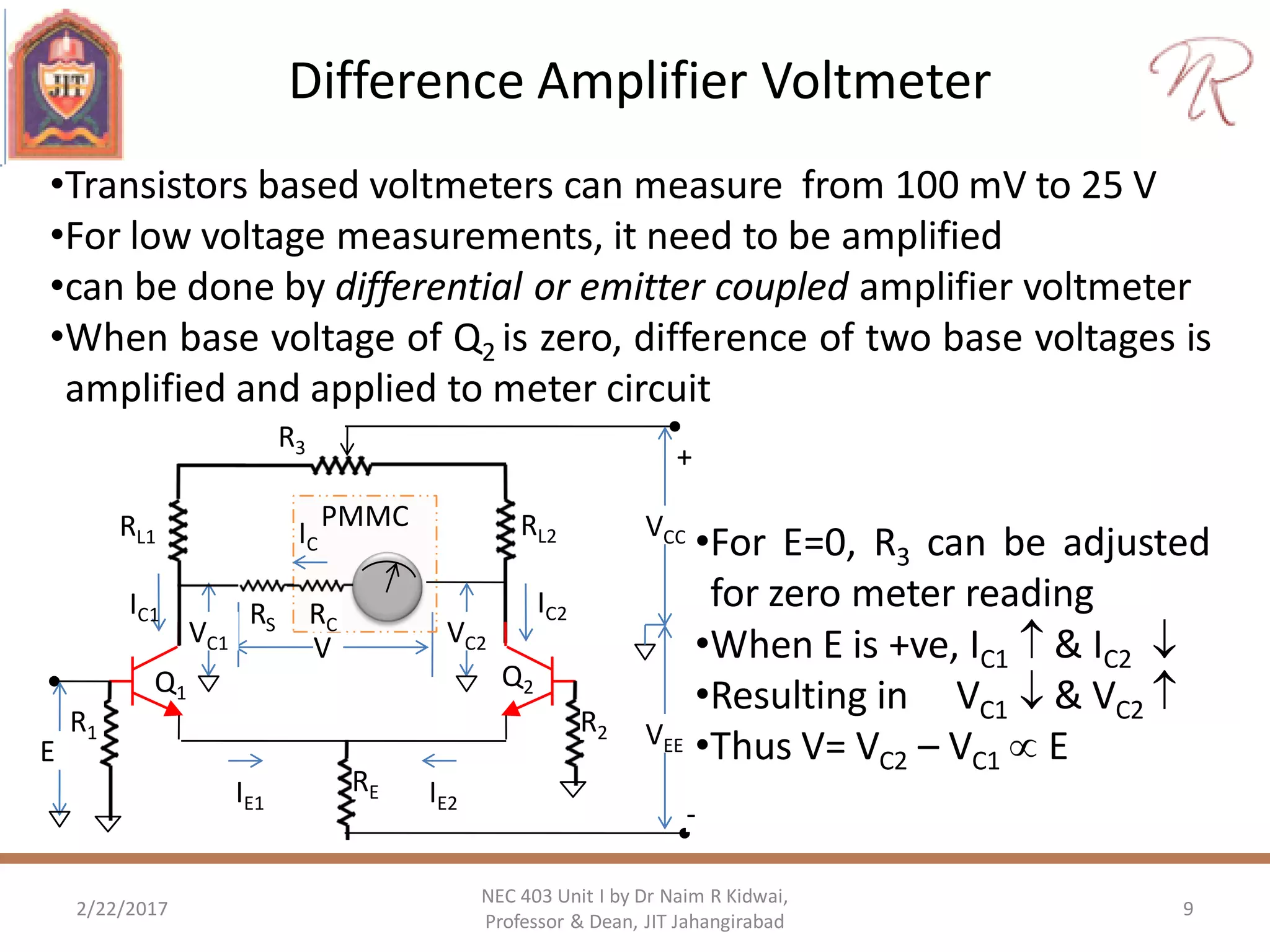 Electronic DC Voltmeter using PMMC | PDF