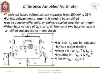 Electronic DC Voltmeter using PMMC | PDF
