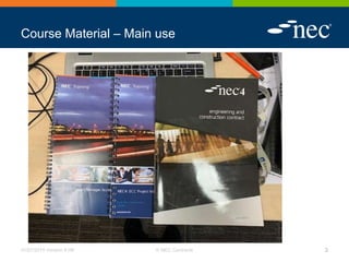 NEC4 Project Manager Accreditation Post-training Arrangement | PPTX
