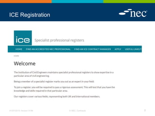 NEC4 Project Manager Accreditation Post-training Arrangement | PPTX