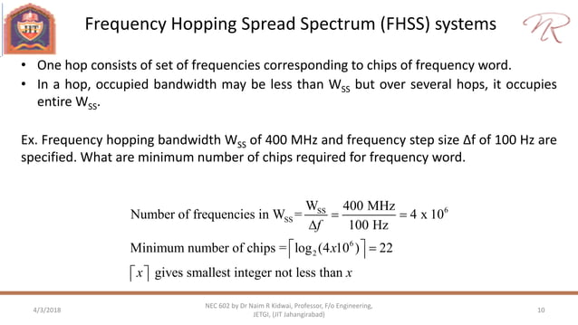 spread spectrum communication | PPT