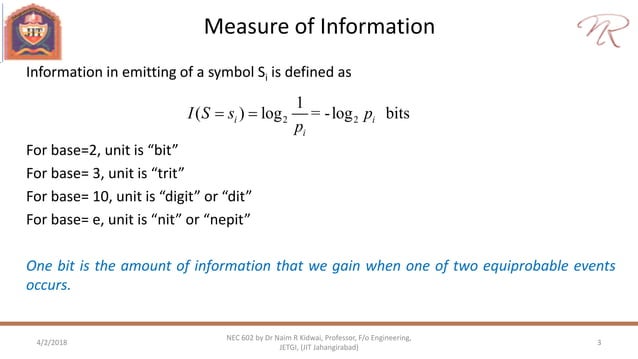 information theory | PDF | Programming Languages | Computing
