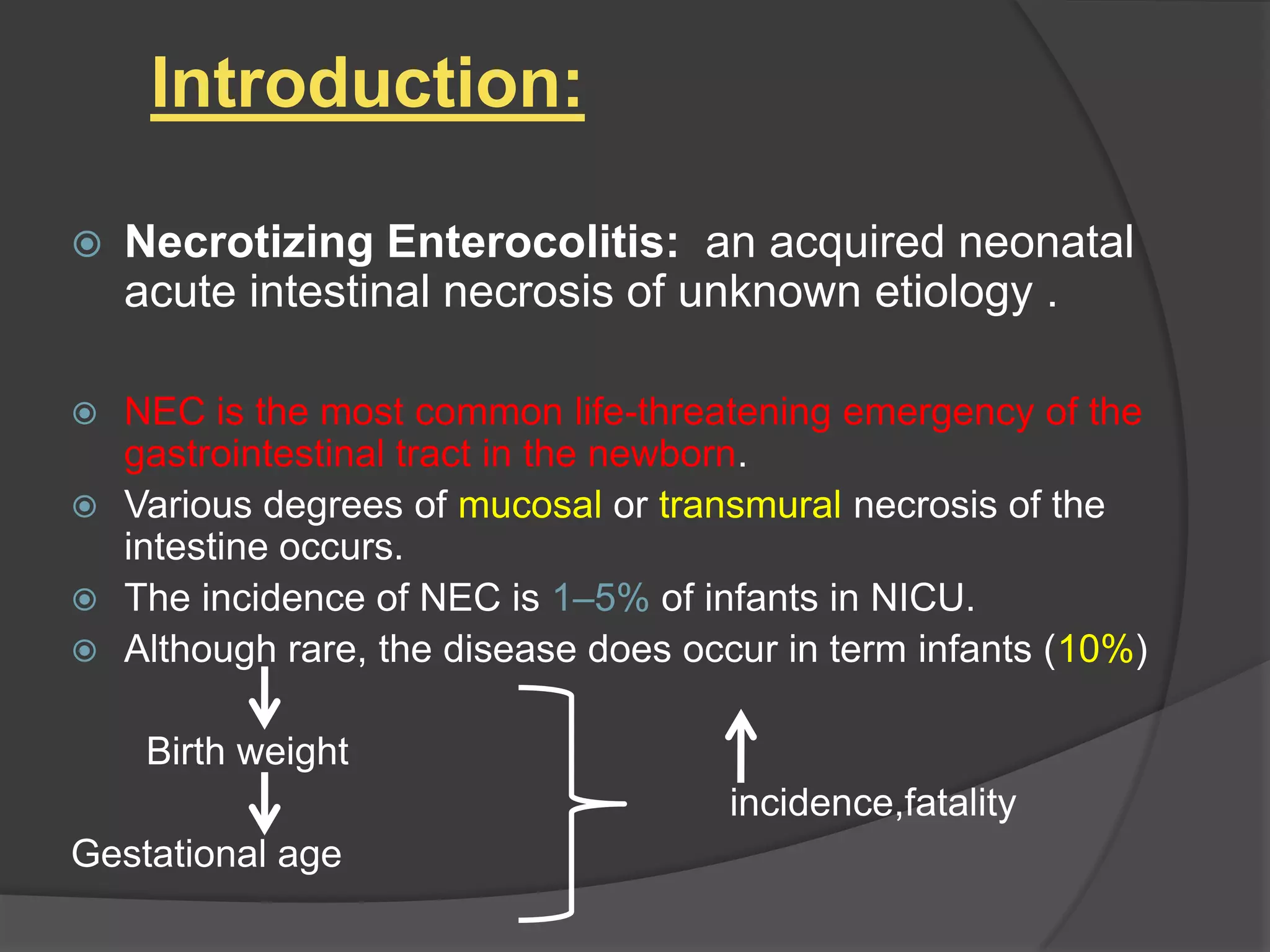 Necrotizing enterocolitis | PPTX