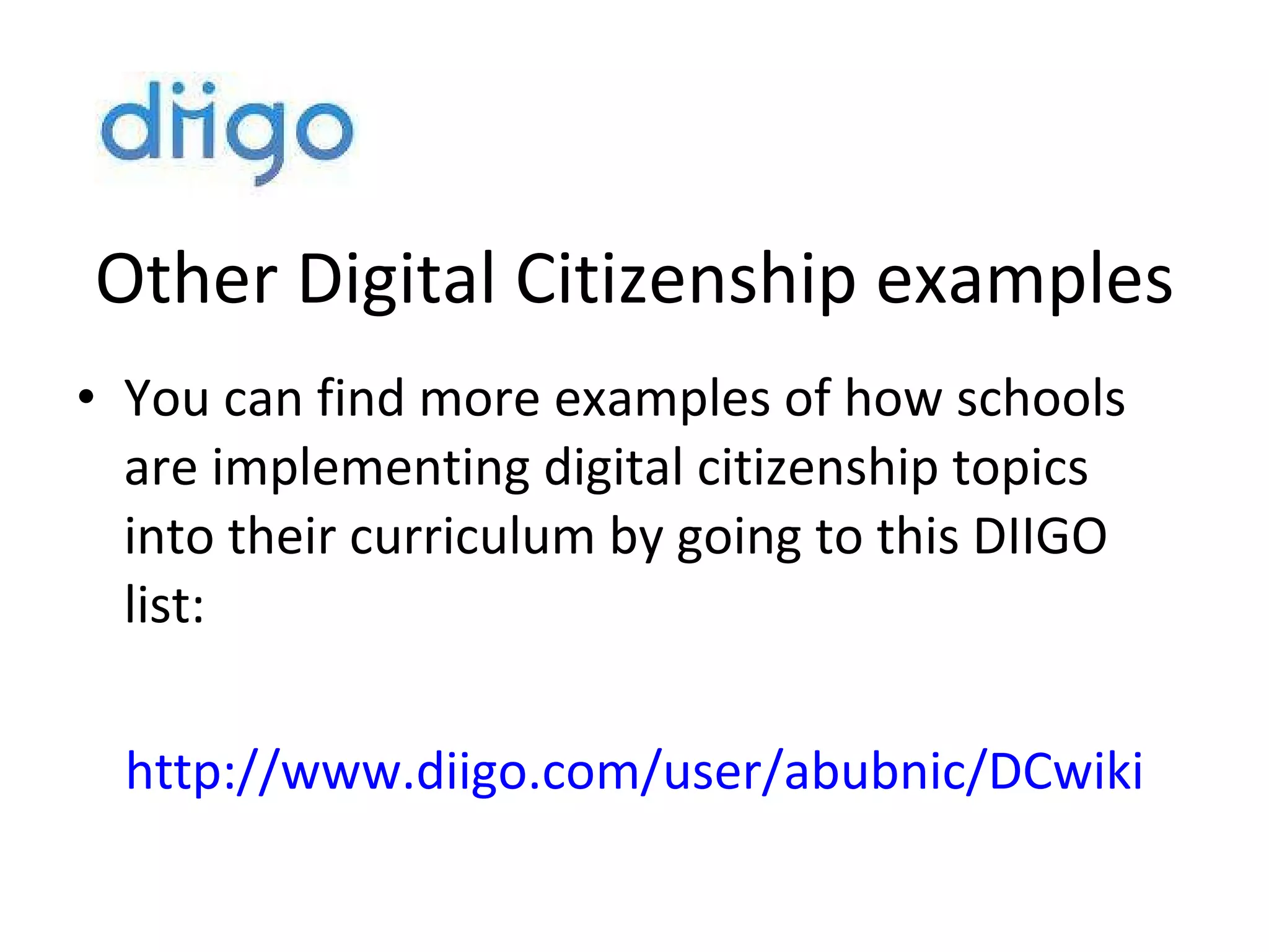 Digital Citizenship Tools, Resources & Best Practices -NECC09 | PPT