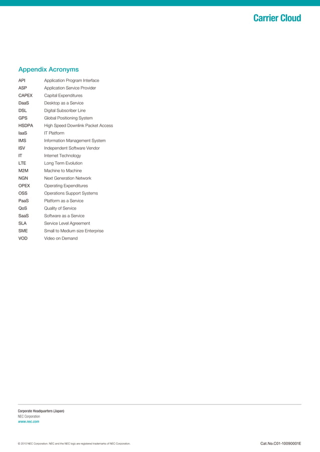 NEC Carrier Cloud | PDF